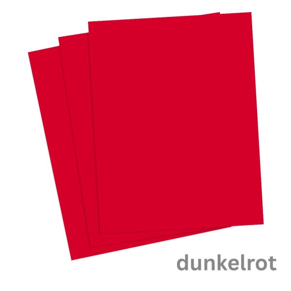 Tonkarton DIN A4 100 Blatt dunkelrot 220 g/qm, 11,65