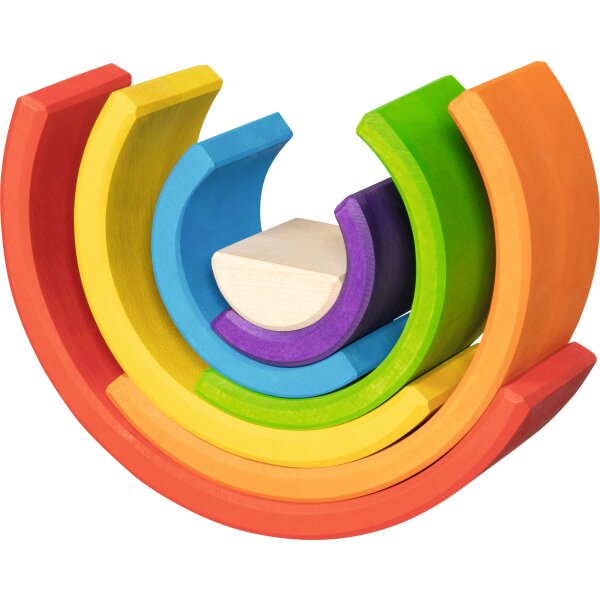 Bausteine Regenbogen, 19 x 6 x 9,5 cm, 7teilig, 22,75