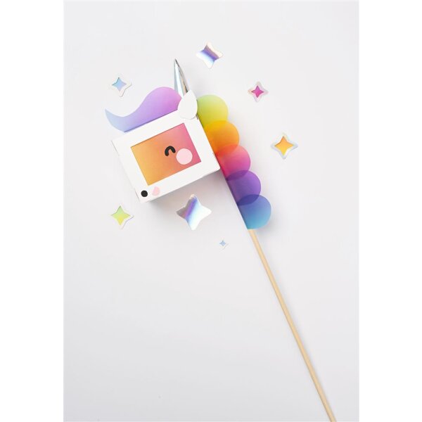 Transparentpapier Rainbow für Laterne, 10 Blatt, 4,89