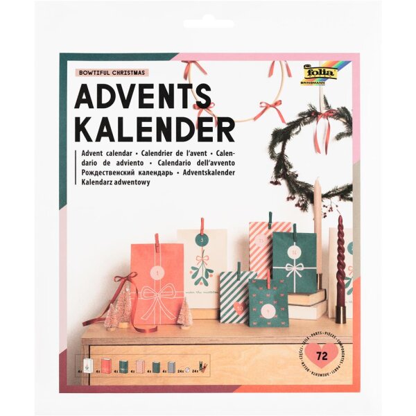 DIY Adventskalender Bowtiful Christmas, 24er Set, 7,89