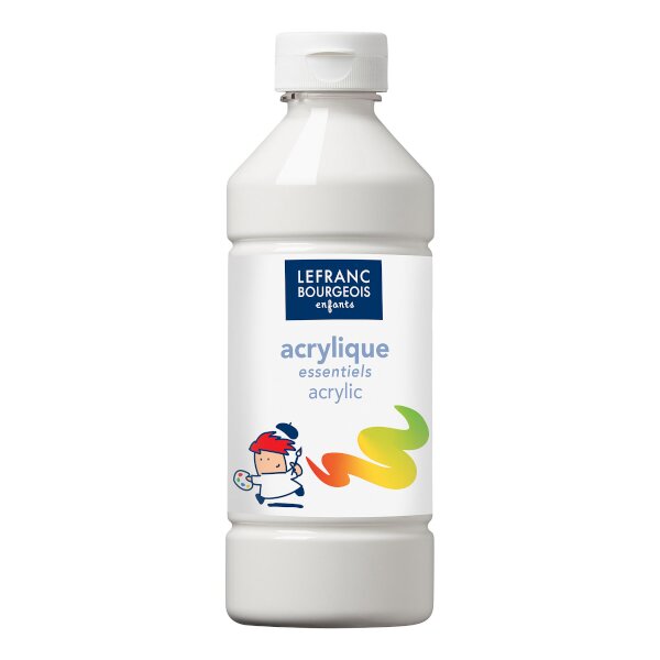 Jubiläumsangebot: Acrylfarbe Liquid-Acrylic von ColArt Weiß 500 ml, 5